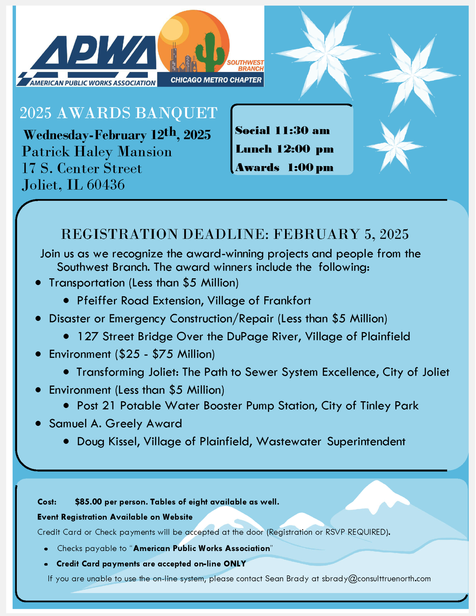 2025 Southwest Branch Awards Banquet – APWA Chicago Metro Chapter