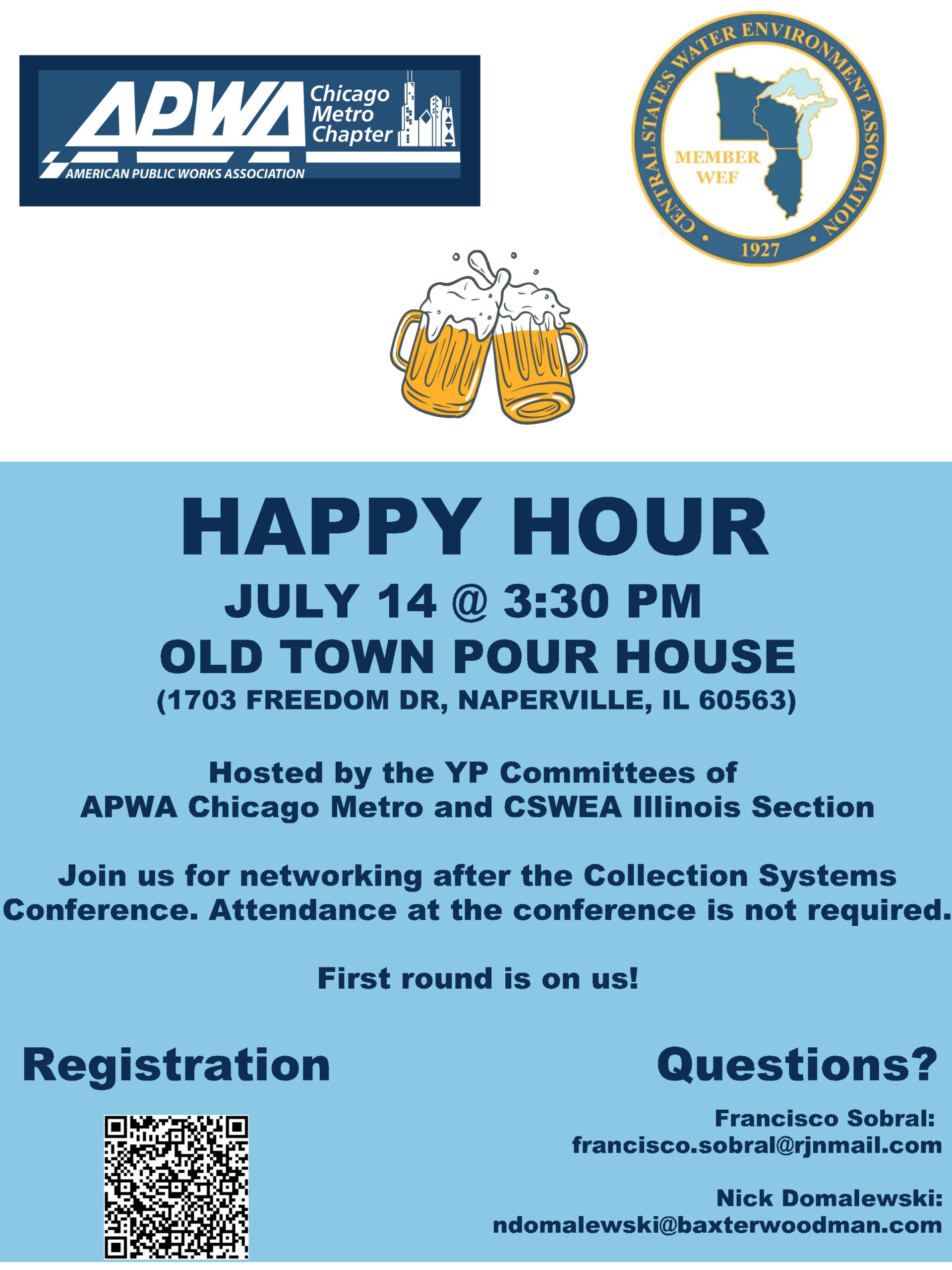 CSWEA/APWA Collections Conference – YP Happy Hour – APWA Chicago Metro ...